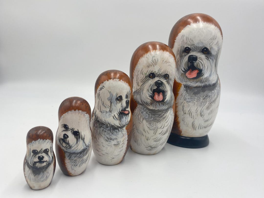 Exclusive Nesting Dolls With Dogs, Souvenir Nesting Doll Dog, Gift ...