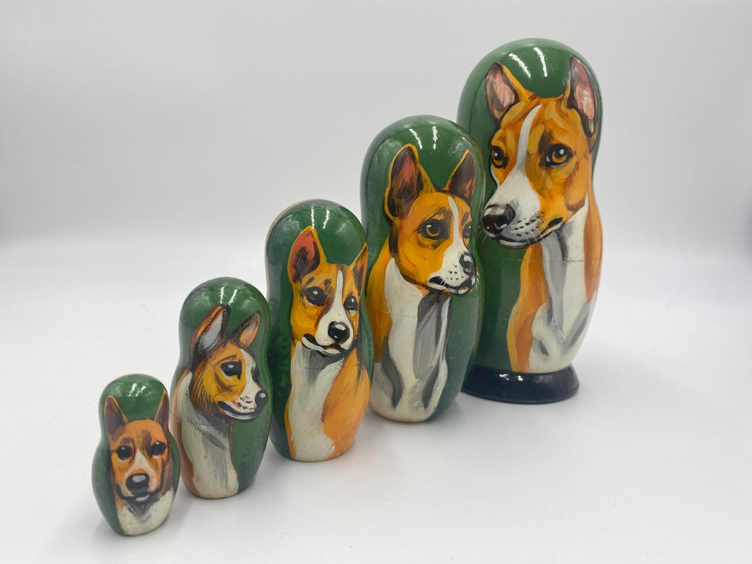 Exclusive Nesting Dolls With Dogs, Souvenir Nesting Doll Dog, Gift ...