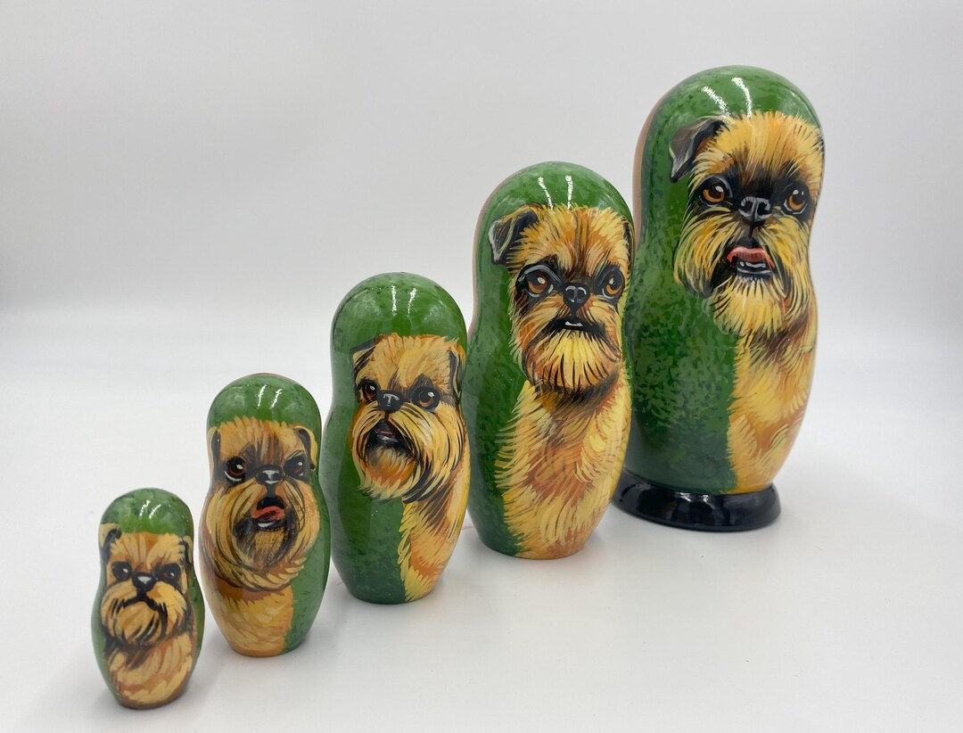 Exclusive Nesting Dolls With Dogs, Nesting Doll Dog, Gift Nesting Doll ...