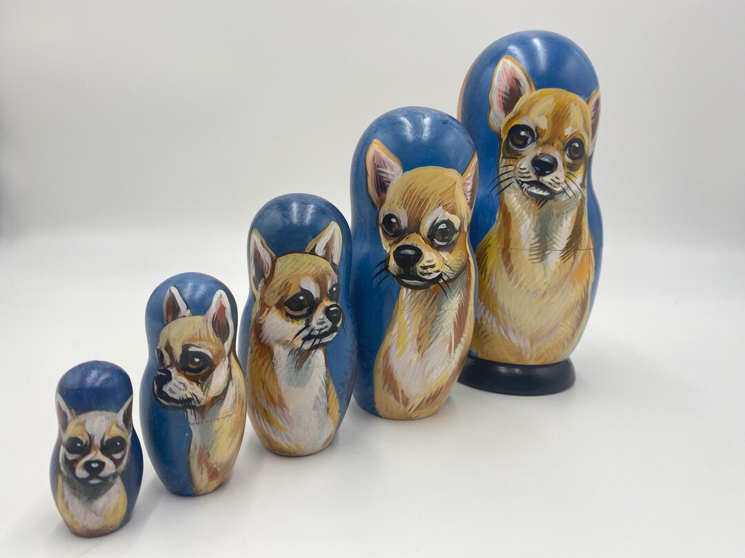 Exclusive Nesting Dolls With Dogs, Souvenir Nesting Doll Dog, Gift ...