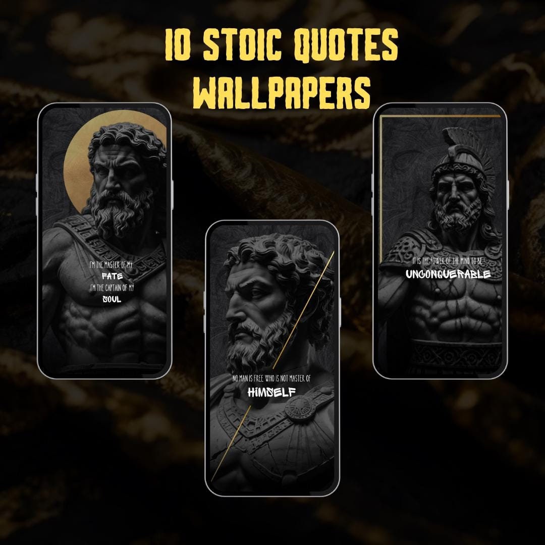 Stoic Quotes Phone Wallpapers, Stoicism Wallpapers, 10 Motivational ...