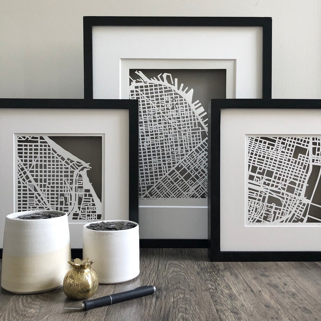 Custom Floating Frame Set for the Hand Cut Maps, FRAME ONLY - Etsy