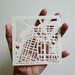 Custom Miniature Hand Cut Map ORIGINAL Artwork, 4x4 - Etsy