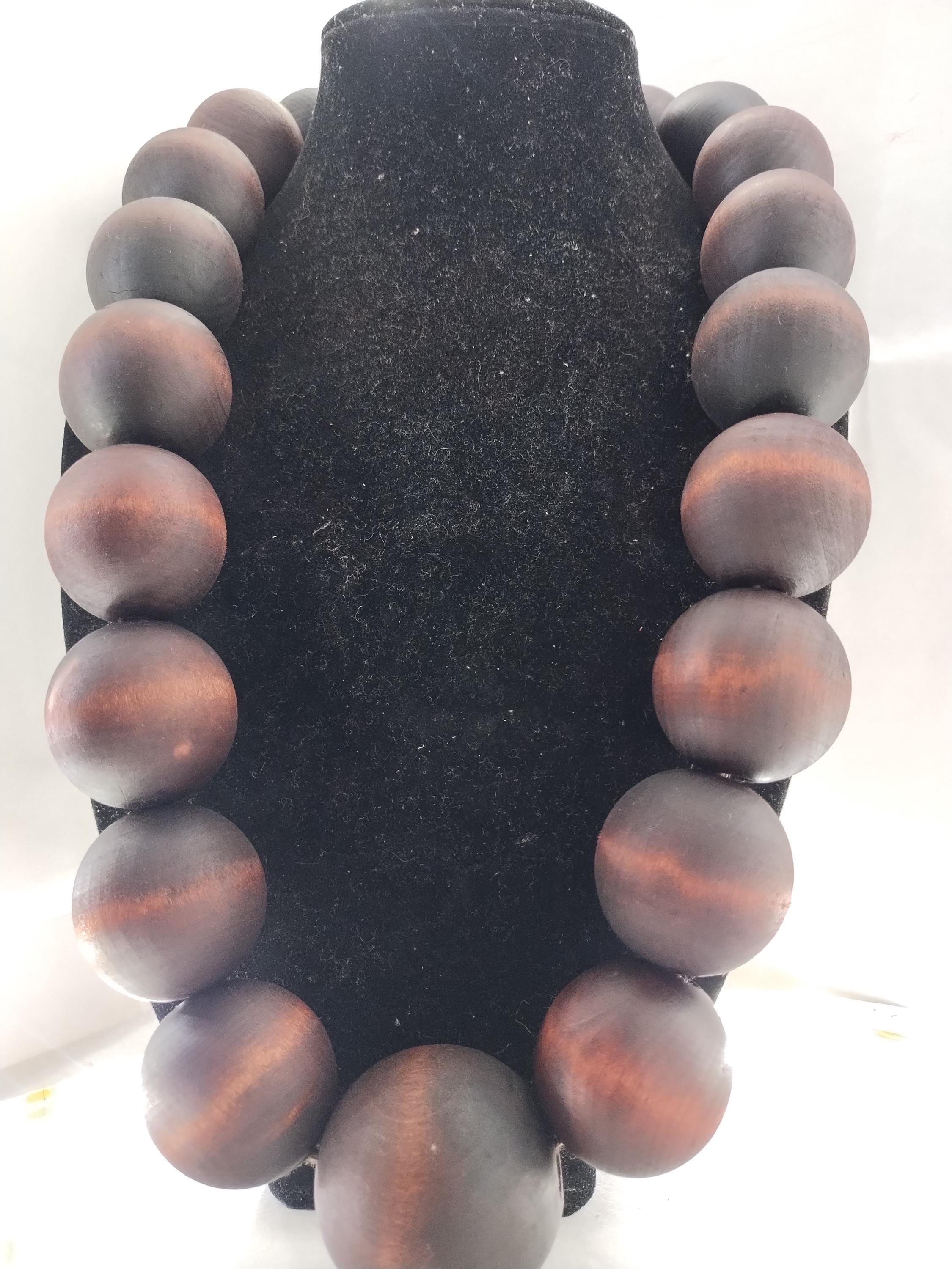 BROWN AKUMA Style Monk Beads, 30mm, 40mm. Short and Long Sizes ...