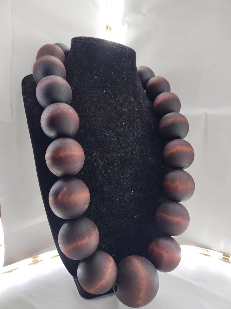 BROWN AKUMA Style Monk Beads, 30mm, 40mm. Short and Long Sizes ...