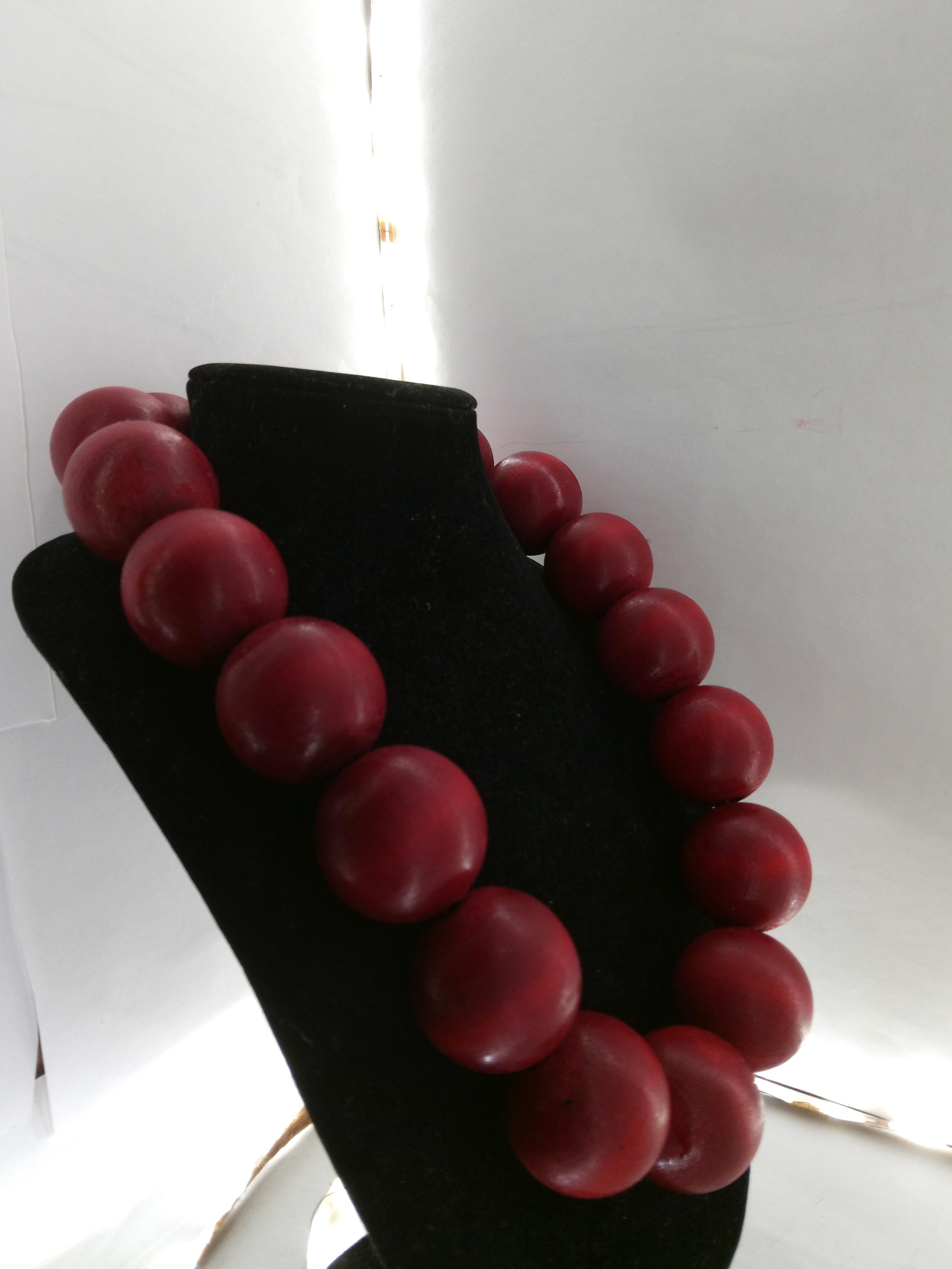 Red AKUMA Style Monk Beads, 30mm, 40mm. Short and Long Sizes Available ...