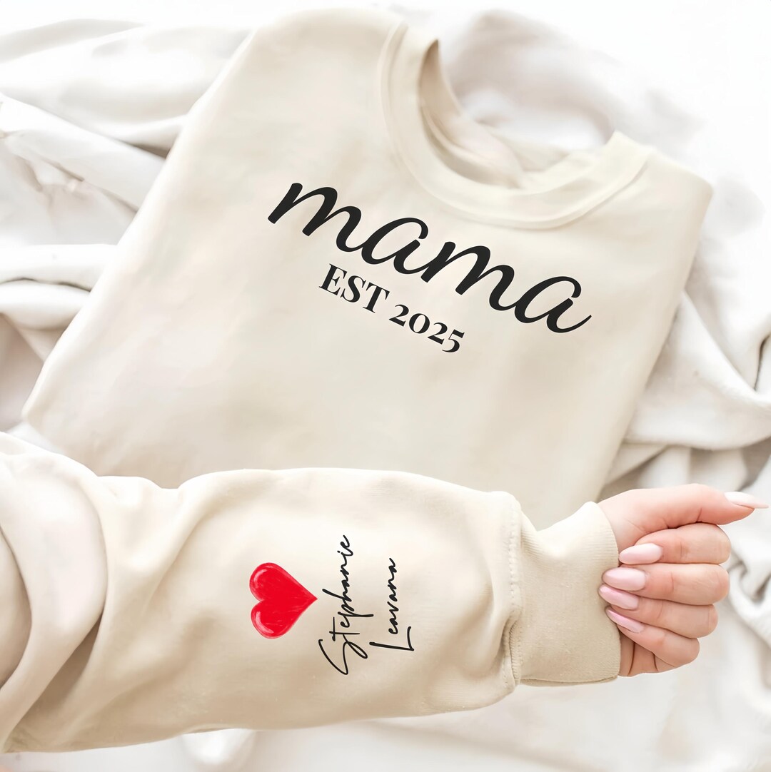 Custom Mama Est. Sweatshirt: Personalized Mom Gift - Etsy