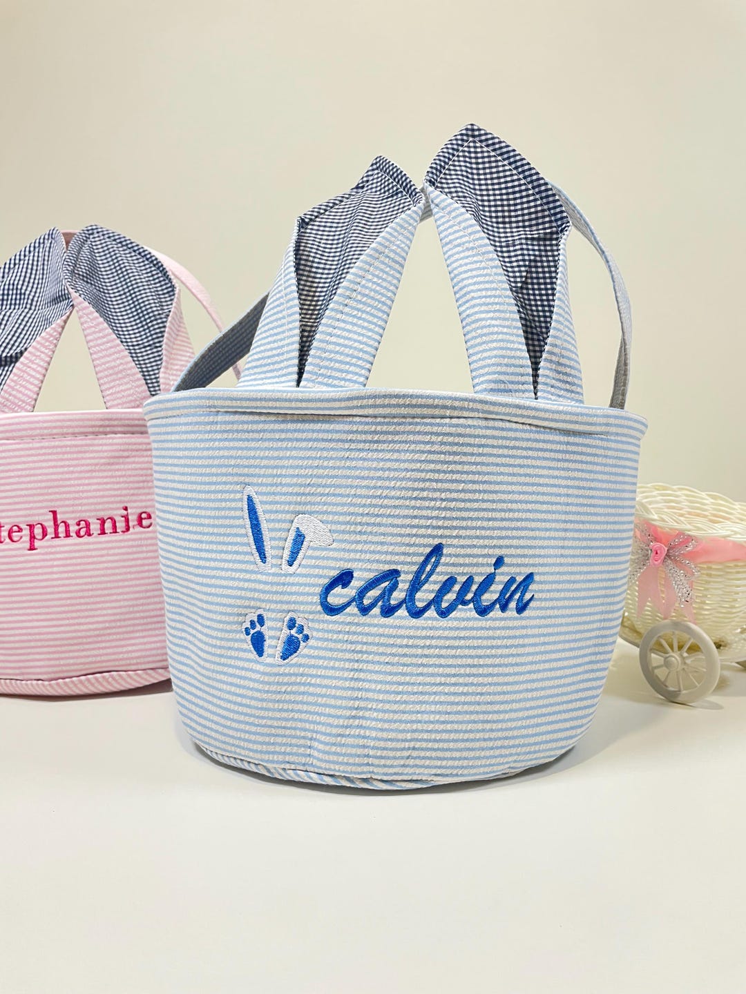 Personalized Easter Basket Embroidered Easter Basket Easter Egg Hunt ...