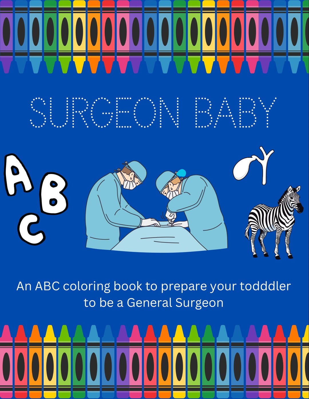 Surgery Coloring Book for Toddlers, From A to Z, PDF Download - Etsy