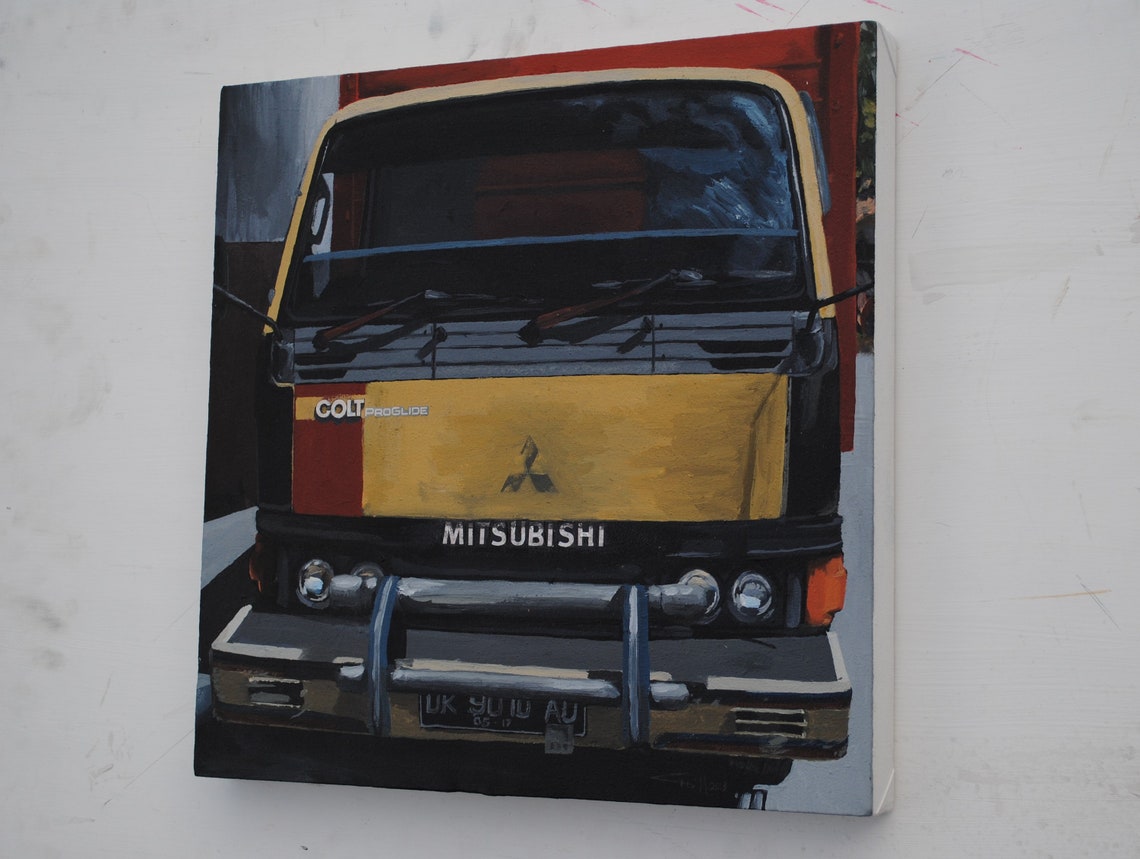 Workhorse, Original Acrylic Painting, Travels, Asia, Bali, Vietnam ...