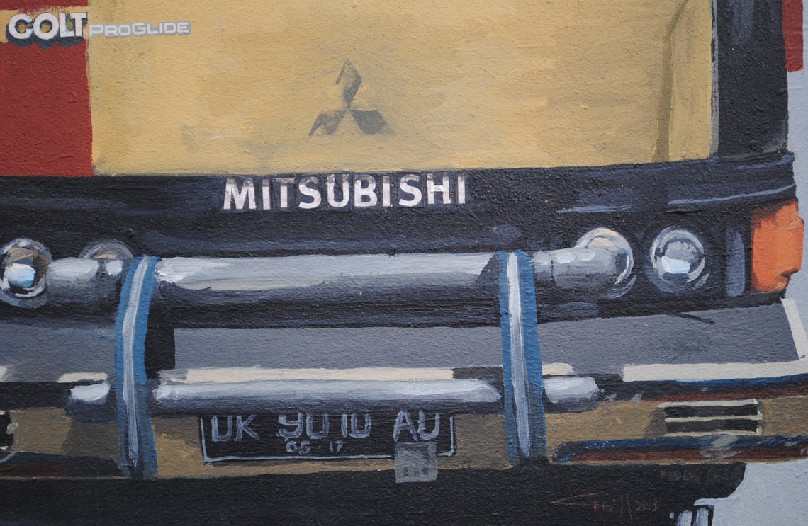 Workhorse, Original Acrylic Painting, Travels, Asia, Bali, Vietnam ...