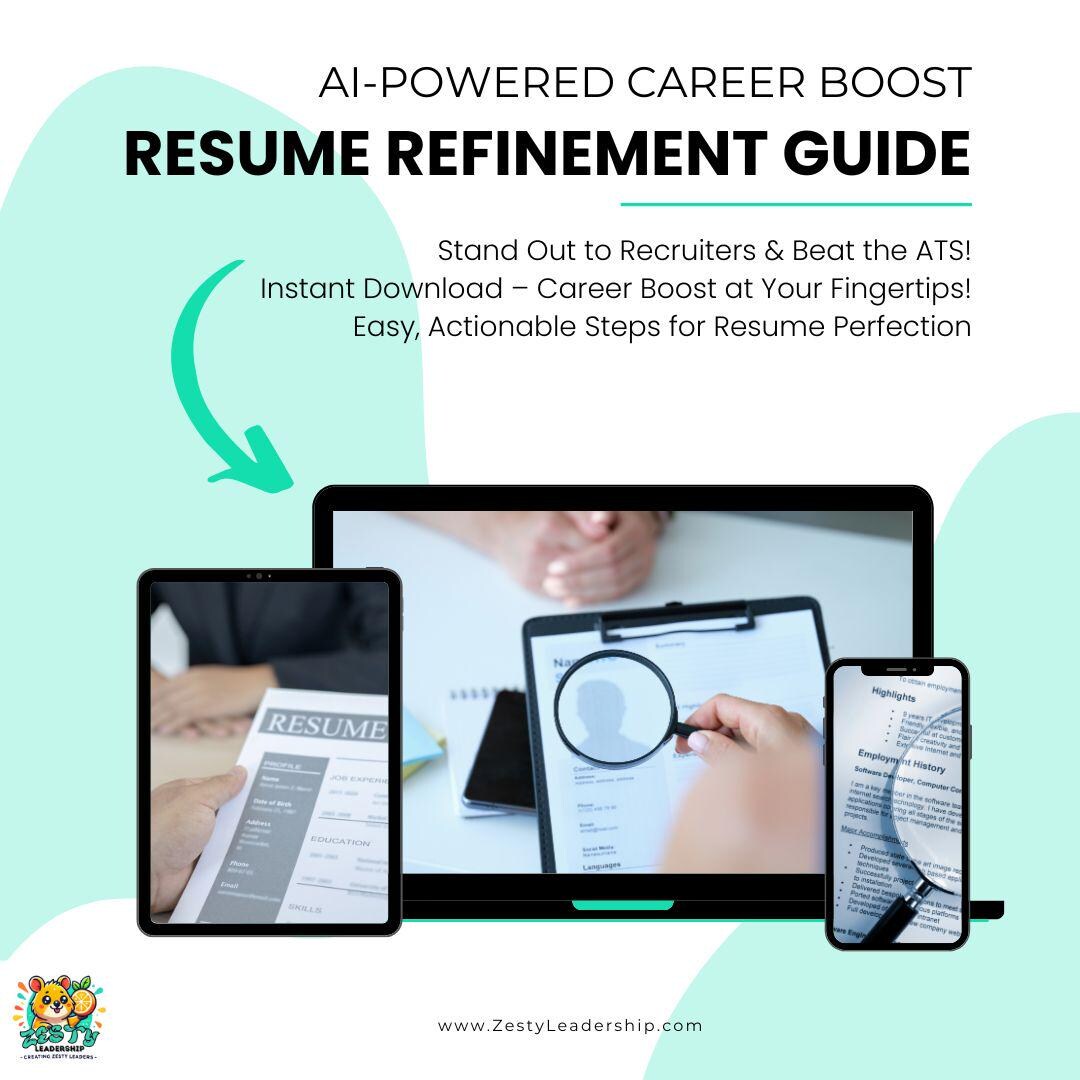 Ai-powered Career Boost: Resume Refinement Guide - Etsy