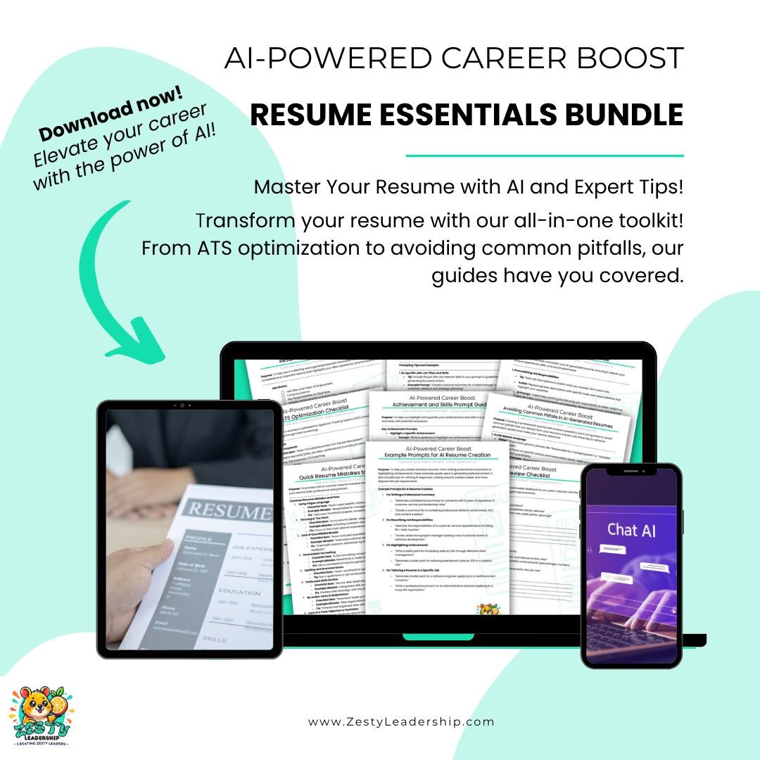 Ai-powered Career Boost - Resume Essentials Bundle - Etsy
