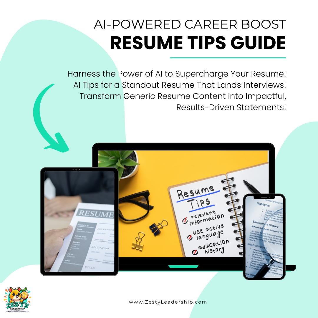 Ai-powered Career Boost: Resume Tips Guide - Etsy
