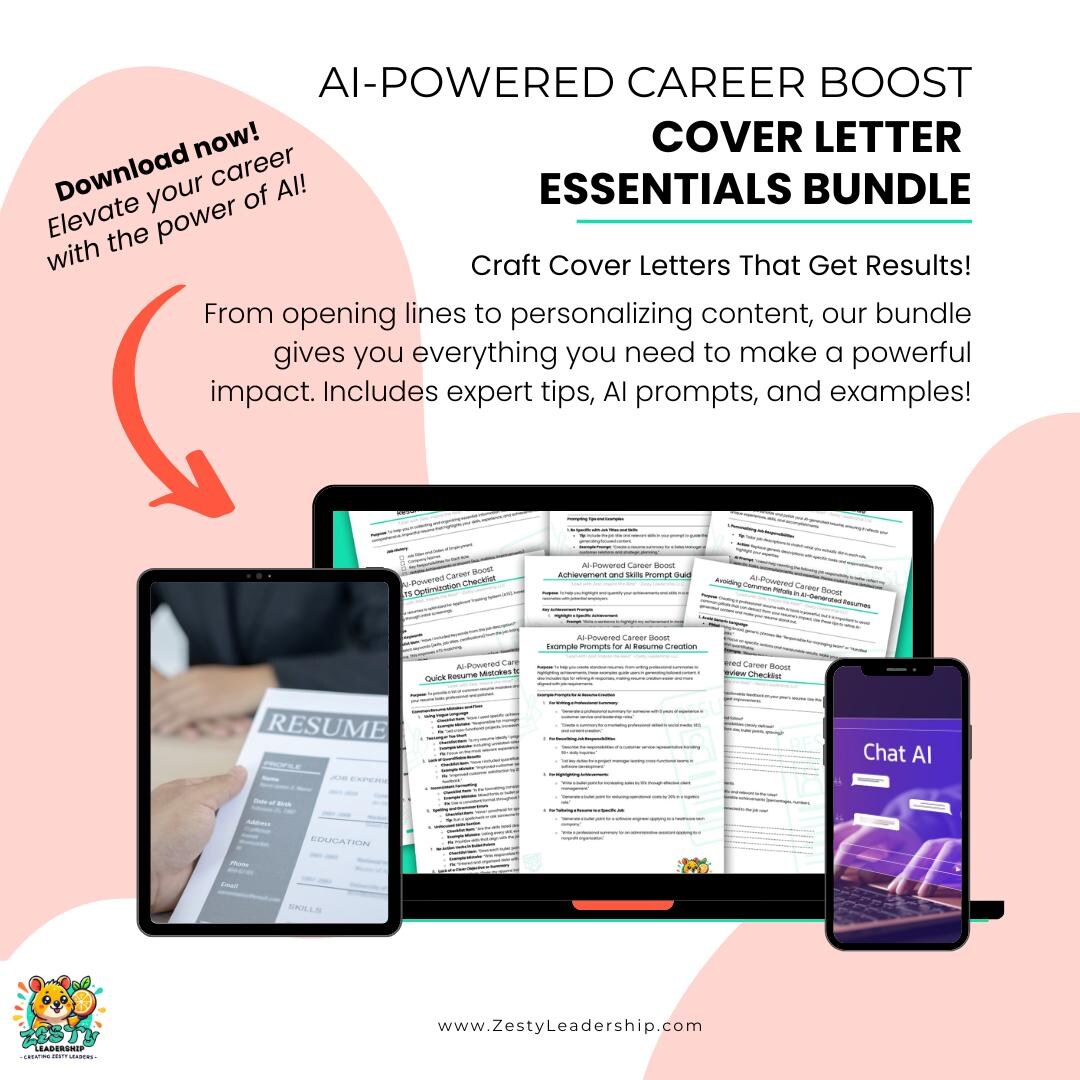 Ai-powered Career Boost: Cover Letter Essentials Bundle - Etsy