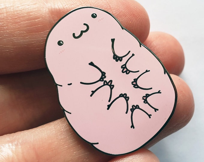Tardigrade Enamel Pin Cute Moss Piglet Lapel Pin Water Bear - Etsy