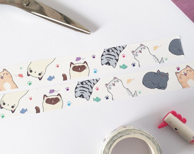 Cats Washi Tape, Exclusive Washi Tape Perfect for Planners, Notebooks ...