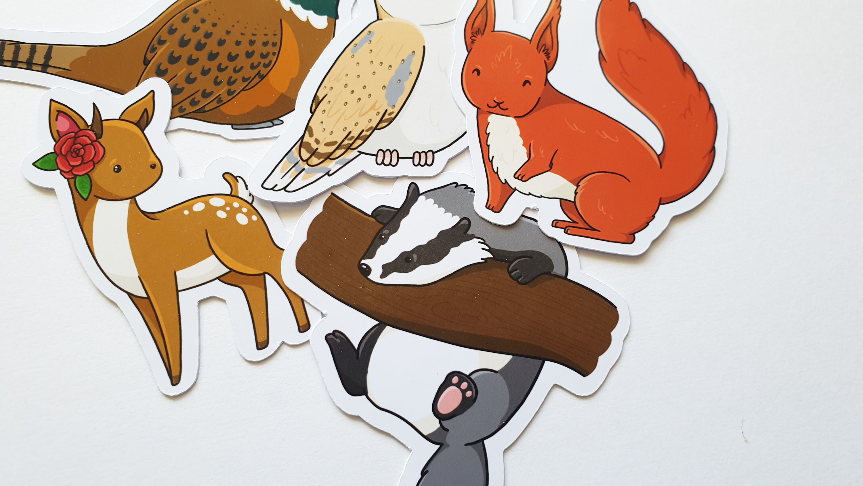 British Woodland Sticker Set Cute Sticker Set Featuring Deer | Etsy UK