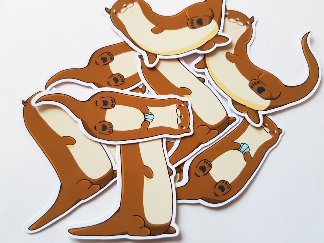 Cute Otter Stickers, Kawaii Planner Stickers, Cute Sticker Set, Otterly ...