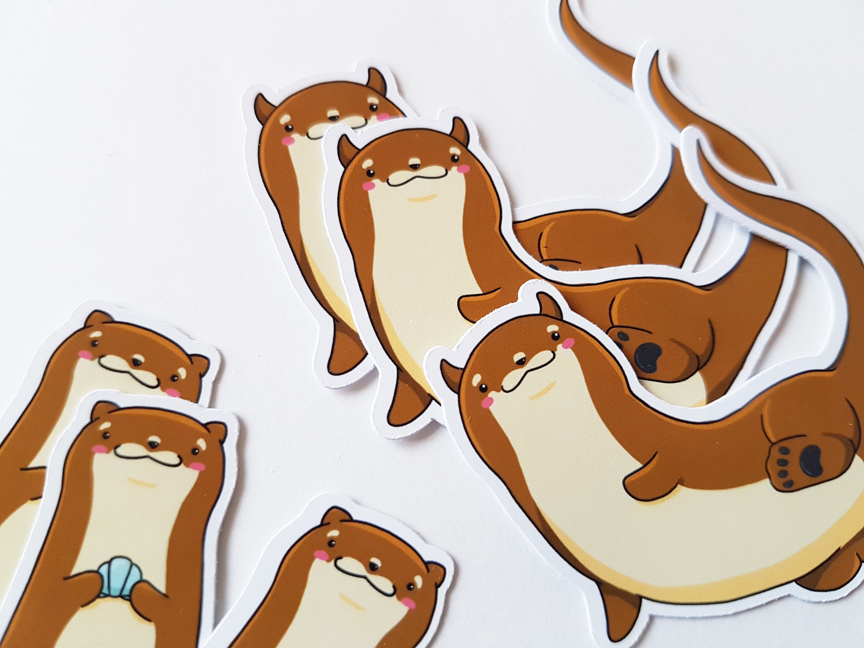 Cute Otter Stickers Kawaii Planner Stickers Cute Sticker - Etsy UK