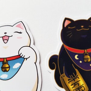 Lucky Cat Sticker Set, Cute Sticker Set, Neko Stickers, Planner ...