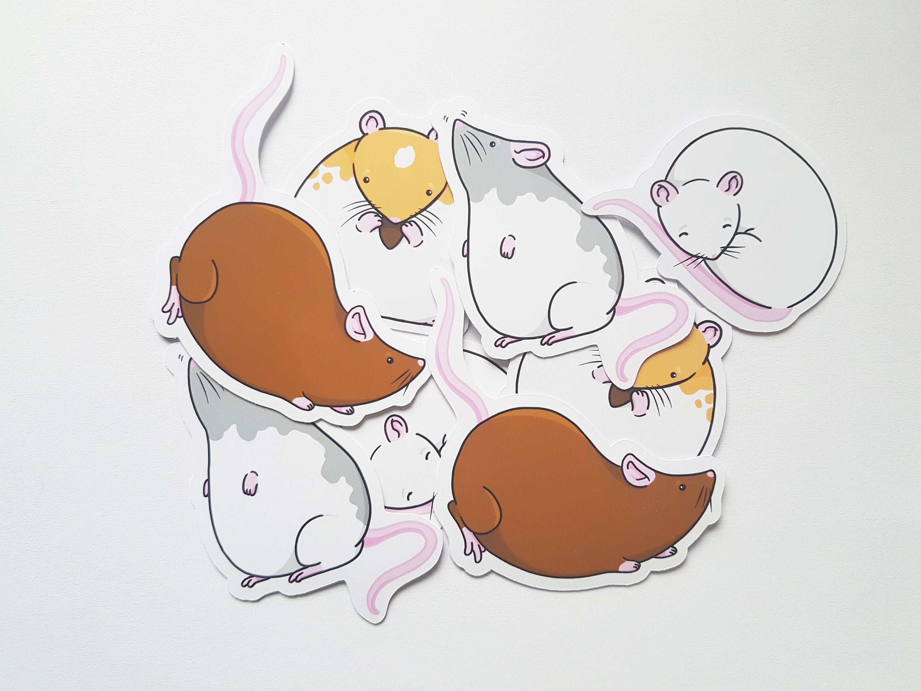 Rat stickers cute pet rat sticker set kawaii planner | Etsy