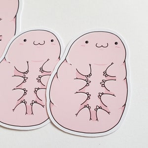 Tardigrade Sticker Set, Kawaii Stickers, Cute Planner or Journal ...