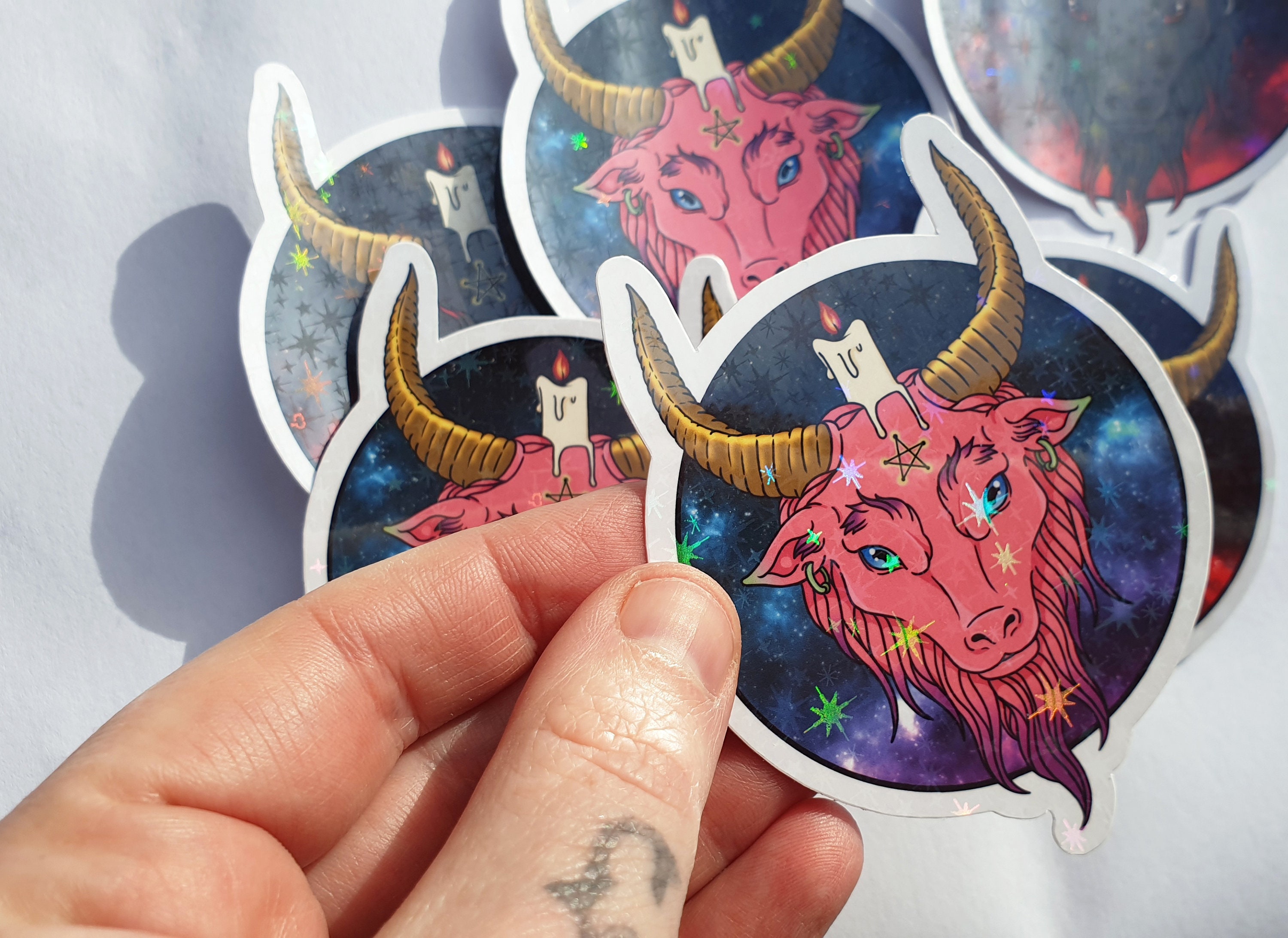 Paper cute egyptian mythology stickers holographic bullet journal or ...