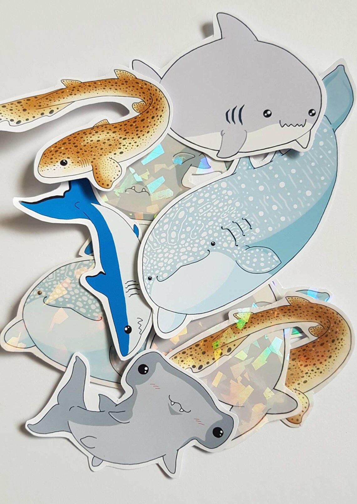 Shark stickers cute sticker set bullet journal stickers | Etsy