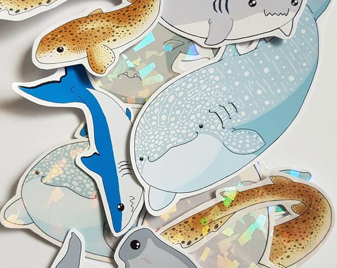 Shark Stickers - Animal Sticker Pack - Etsy
