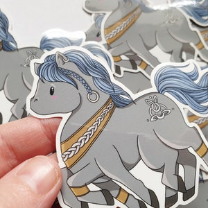 Sleipnir Glossy Vinyl Sticker Cute Norse Mythology Viking - Etsy UK
