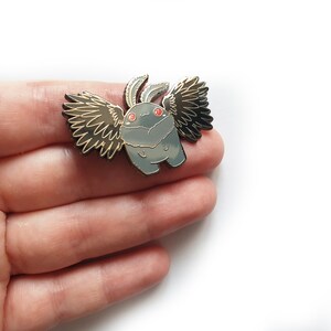 Creepy Cute Mothman Enamel Pin Kawaii Cryptid Halloween - Etsy UK