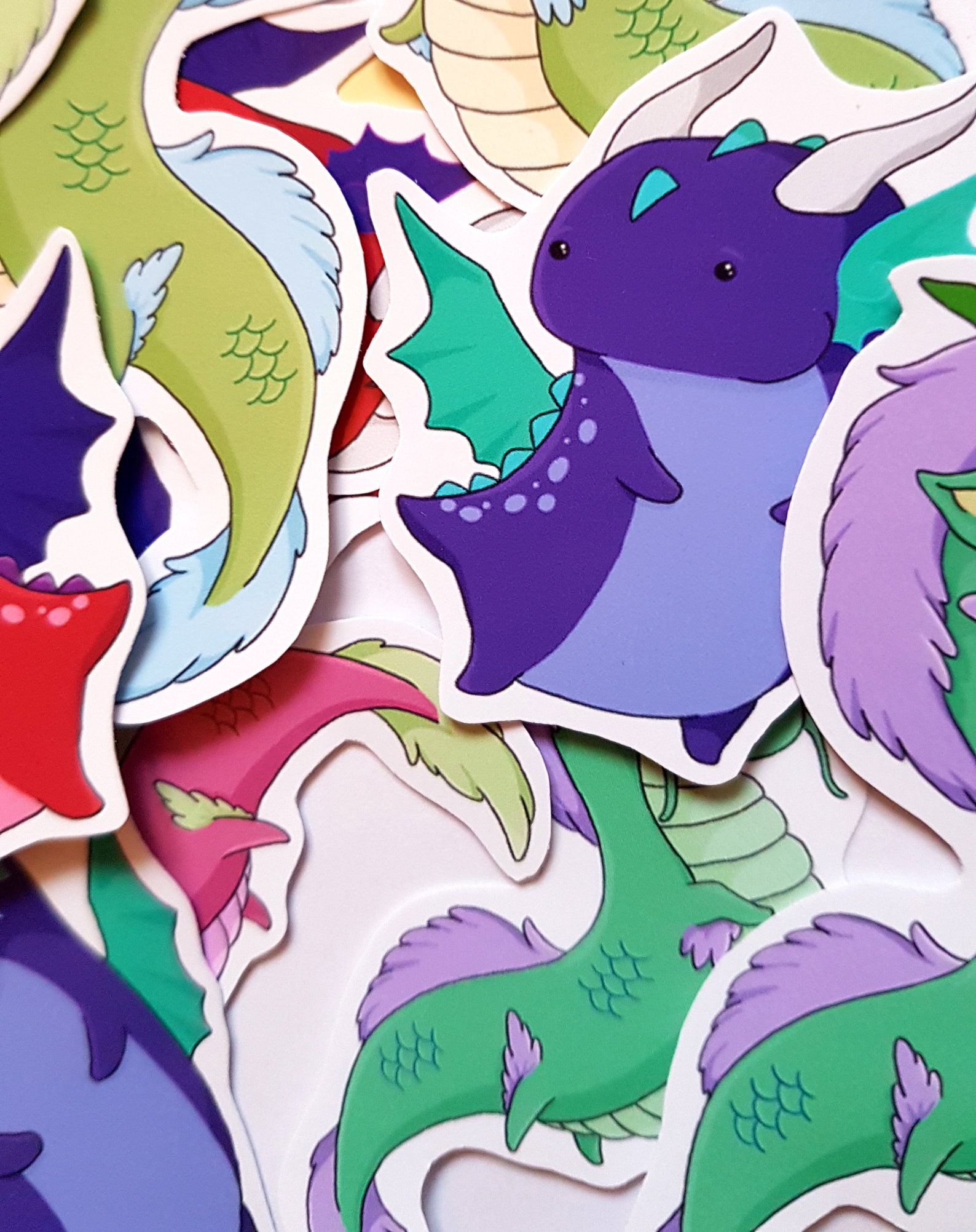 Dragon Stickers Cute Dragon Planner Stickers Kawaii Sticker | Etsy