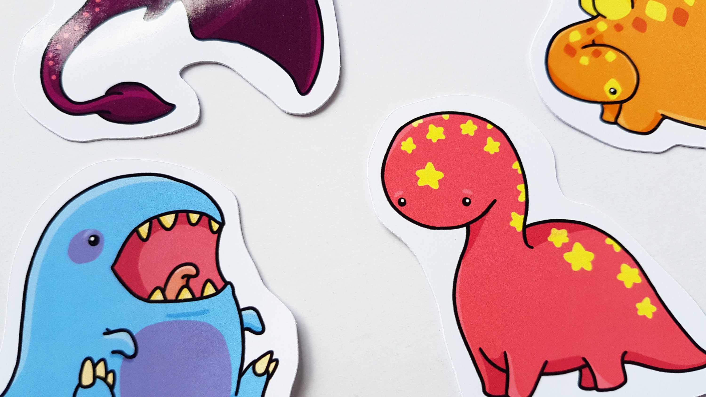 Dinosaur Stickers Cute Sticker Set Planner Stickers Kawaii | Etsy