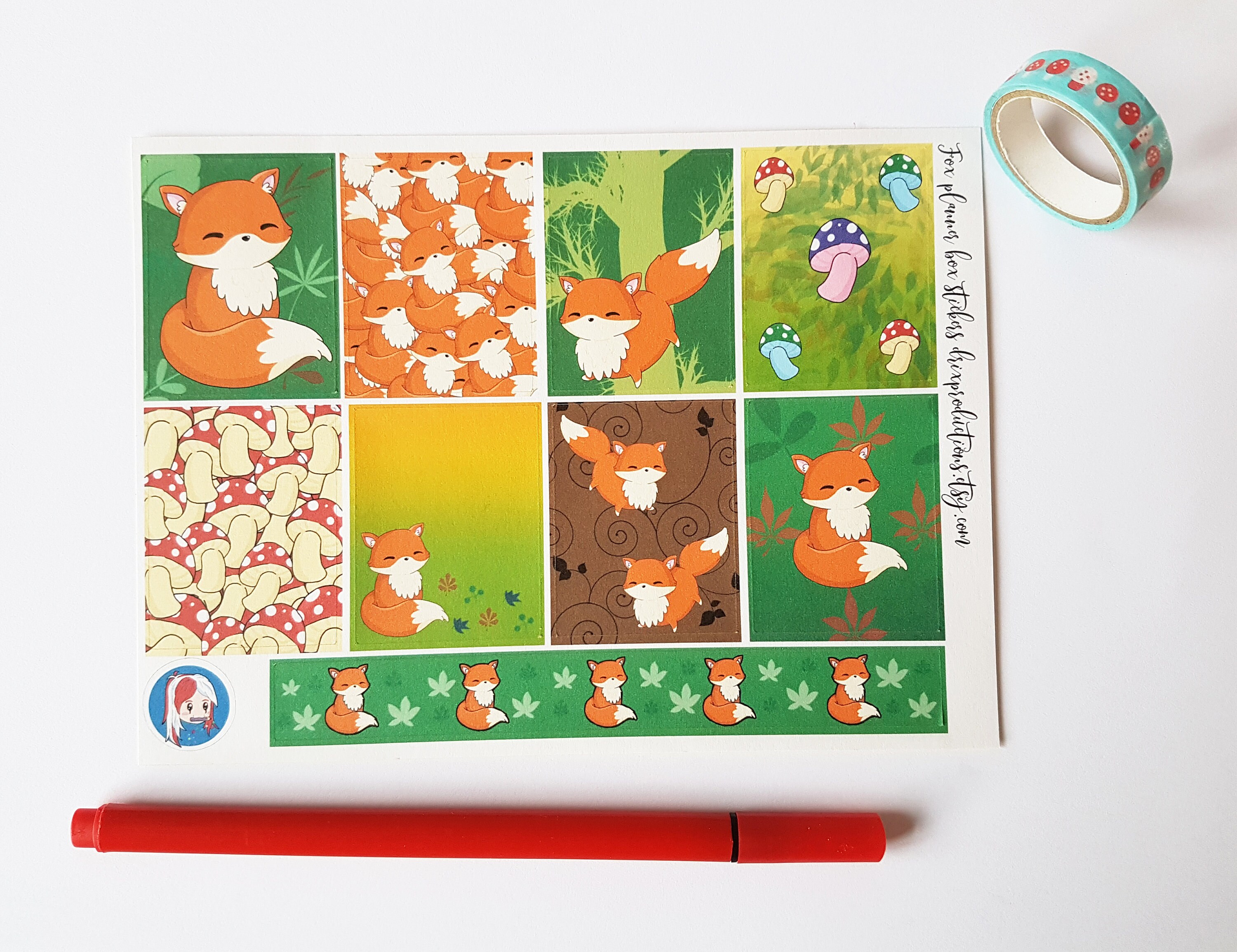 bullet journal cute sticker set kawaii planner stickers cute box ...