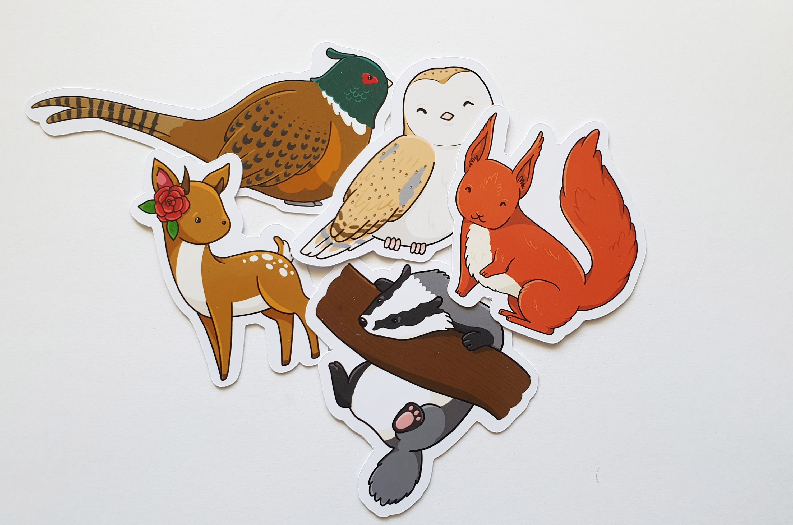 British Woodland Sticker Set Cute Sticker Set Featuring Deer - Etsy UK