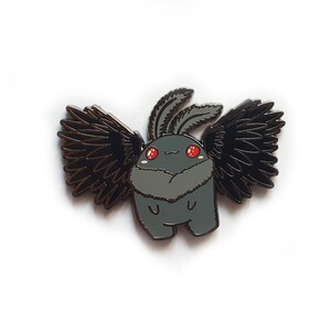 Creepy Cute Mothman Enamel Pin Kawaii Cryptid Halloween - Etsy UK