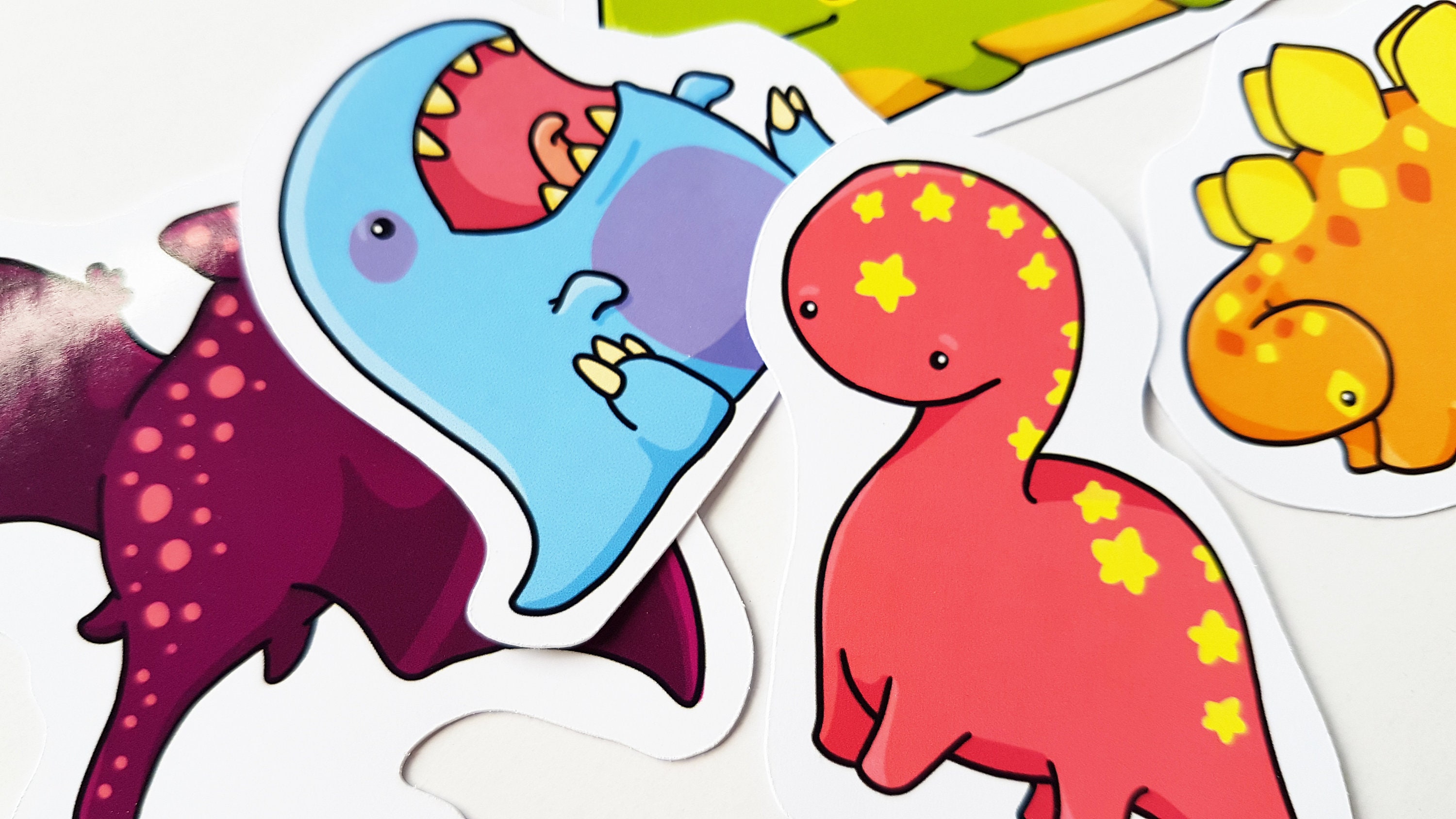 Dinosaur Stickers Cute Sticker Set Planner Stickers Kawaii | Etsy