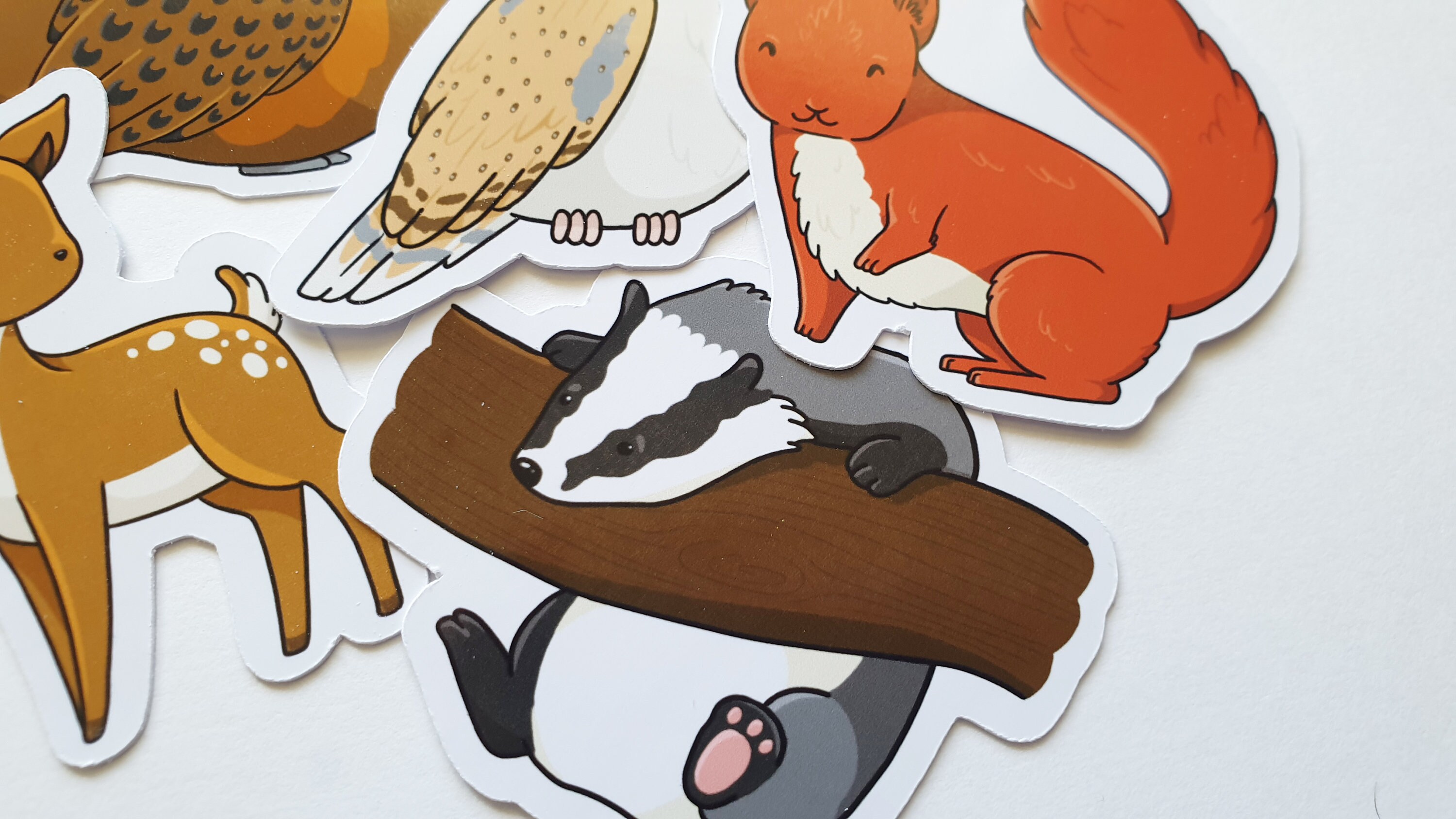 British Woodland Sticker Set Cute Sticker Set Featuring Deer | Etsy UK