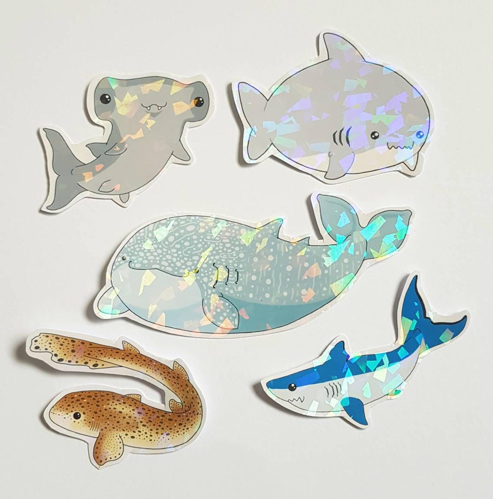 Shark stickers cute sticker set bullet journal stickers | Etsy