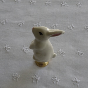 Bunny Rabbit Lamp Finial - Ivory White - Brass, Nickel or Bronze - USA ...