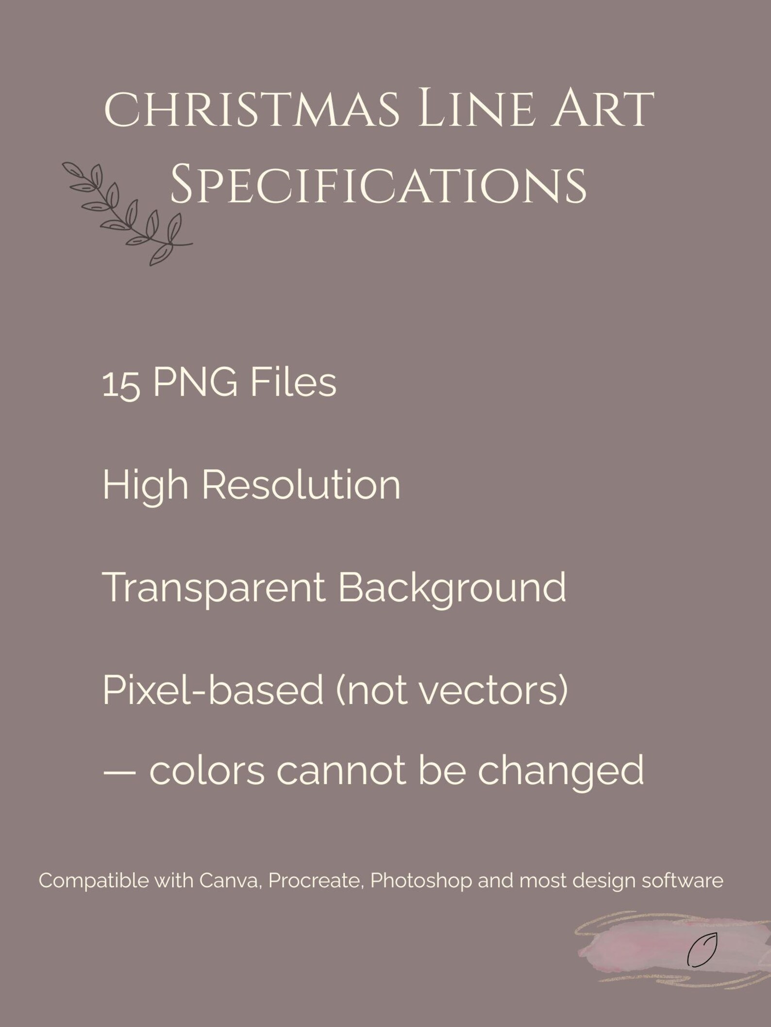 Christmas Tree Line Art: 15 Minimalist PNG Illustrations (digital ...