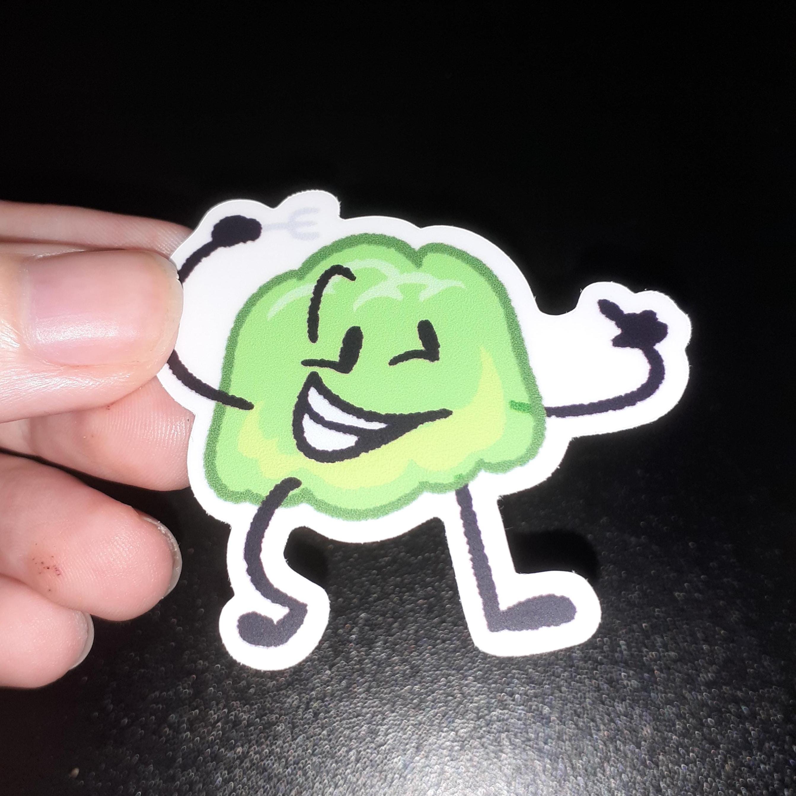 BFDI Stickers - Teardrop, Gelatin or Ruby - Etsy