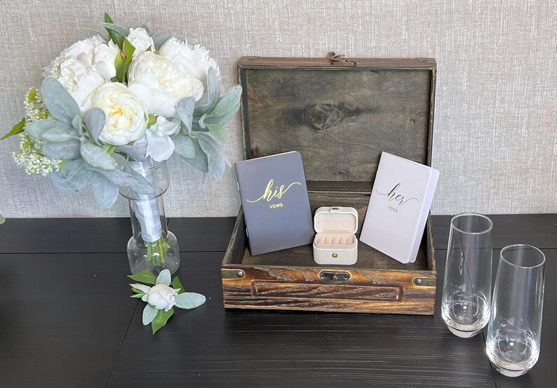 Time Capsule Box Wedding Ceremony Kit Minimony Commitment Ceremony ...