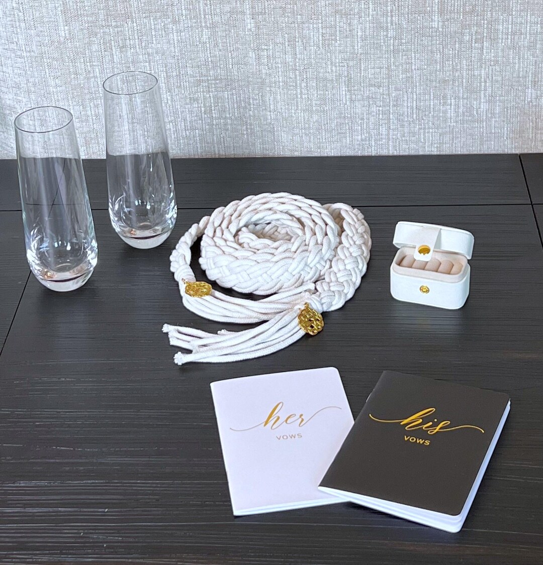 Handfasting Cord Wedding Ceremony Kit Minimony Commitment Ceremony ...