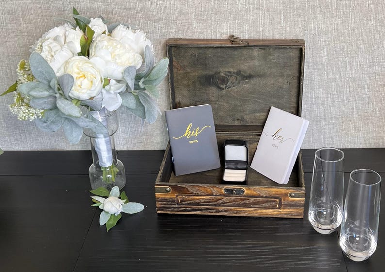 Time Capsule Box Wedding Ceremony Kit Minimony Commitment Ceremony ...