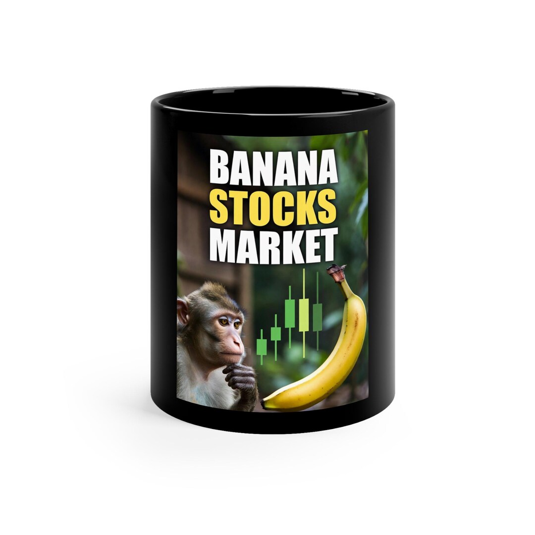 Banana Stocks Monkey Mug, Trader Humor, Wall Street Gift - Etsy