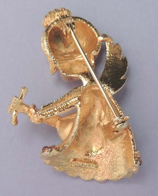 Vintage MYLU Angel Pin Mylu Angel Brooch Signed Holiday - Etsy