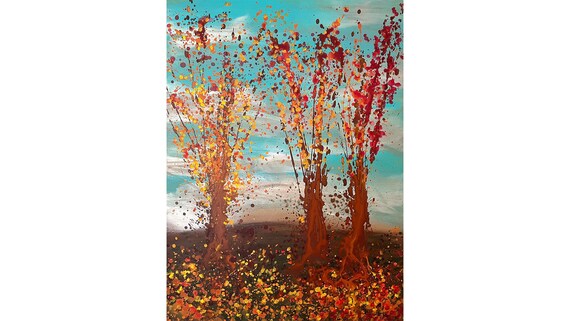 Fall's End Original Abstract Painting - Etsy