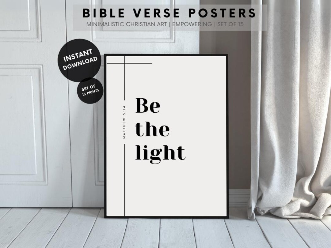Bible Verse Wall Art | Christian Wall Art | Scripture Gallery Wall ...